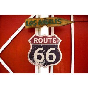 Wall Decor | Route 66 Signs Vintage Road Signs High Way Metal Tin Sign ...